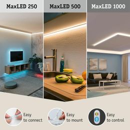Paulmann LED-Streifen &raquo;MaxLED 500 LED Strip Neutralwei&szlig; Einzelstripe&laquo; silber