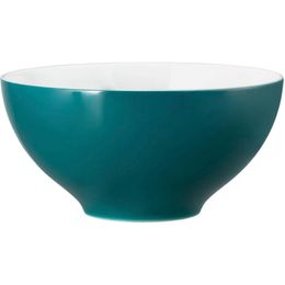 Seltmann Weiden Sch&uuml;ssel &raquo;Life Fashion&laquo; 1 Stk. aus Porzellan Schale rund, 15, 5 cm wei&szlig;, trendy petrol