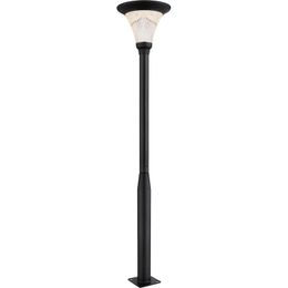 Globo LIGHTING LED Solarleuchte &raquo;SOLARLEUCHTE ALUMINIUM DRUCKGUSS GRAU, 1XLED&laquo; LED-Modul 1 Stk. warmwei&szlig; - kaltwei&szlig; Solar Garten Terrasse...