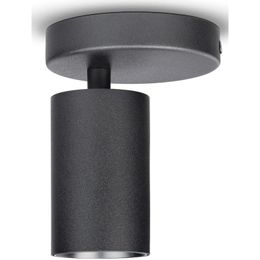 Paco Home Wandleuchte &raquo;TIMO RD&laquo; GU10 Schwarz