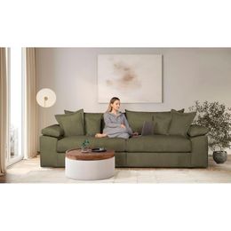 Home Affaire Big-Sofa &raquo;Soft&Cosy XL, B: 246 cm - OTTO. Verl&auml;ssliche Qualit&auml;t.&laquo; Mega-Sofa, Cord oder Chenille-Struktur, mit Federkern & 4 Zierkissen 