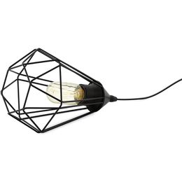 Eglo Tischleuchte &raquo;TARBES&laquo; E27 1 Stk. Nachttischlampe, Esszimmer, Flur, Drahtgeflecht, 1flammig, 9x7x9cm schwarz
