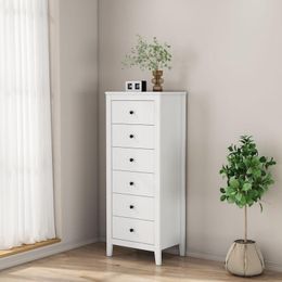 OTTO HOME Kombikommode &raquo;Borkum Sideboard Anrichte mit 6 Schubladen Landhaus wei&szlig; Bestseller&laquo; hochwertige Griffe aus Metall, Kommode Schrank...