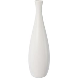 CREATIV HOME Dekovase &raquo;Vase&laquo; im formsch&ouml;nen Design wei&szlig;