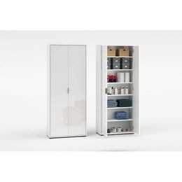 Inosign Mehrzweckschrank &raquo;Stauraumschrank, Breite 72,5 cm, H&ouml;he 178 cm&laquo; 1 Stk. tlg. 2-t&uuml;riger Schrank mit 4 Einlegeb&ouml;den, hochglanz lackiert FSC -