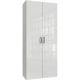 wimex Kleiderschrank &raquo;Mugano,in 3 Breiten, 2 Tiefen, viele Farben, Made in Germany&laquo; in Basic oder Premium Ausstattung, mit kurzen Griffen aus Metall schwarz