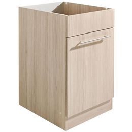 Wiho-K&uuml;chen WIHO K&Uuml;CHEN Sp&uuml;lenschrank &raquo;Filo&laquo; 50 cm breit, ohne Arbeitsplatte Front und Korpus: Vicenza Eiche hell Vicenza Eiche hell