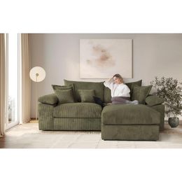 Home Affaire Ecksofa &raquo;Soft&Cosy XL L-Form, B: 246 cm - OTTO. Verl&auml;ssliche Qualit&auml;t.&laquo; Mega-Sofa, Cord oder Chenille-Struktur, mit Federkern & 4 