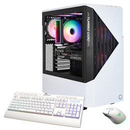 GAMEMAX Gaming-PC &raquo;Horizon 7803 AMD Ryzen 5 9600X RTX 5070 16GB DDR5 1TB SSD&laquo; Windows 11, DDR5 RAM wei&szlig;/schwarz WLAN AC, ARGB-Beleuchtung Front, 4x...