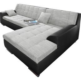 DOMO collection Ecksofa &raquo;Treviso viele Bez&uuml;ge, auch in Cord, L-Form, B/T/H: 267/80/83 cm&laquo; wahlw. mit Bettfunktion, inkl. Zierkissen, Unser...