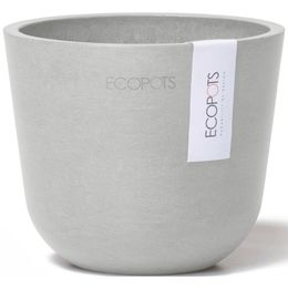 Ecopots Blumentopf »Oslo Mini 11, 5 Weißgrau« für den Innenbereich Weißgrau