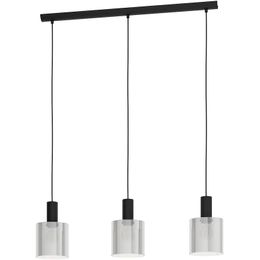 Eglo H&auml;ngeleuchte &raquo;GOROSIBA Pendellampe - Stahl - E27 - 3X40W - IP20&laquo; E27 1 Stk. H&auml;ngelampe, Deckenlampe, Wohnzimmer, Esszimmer, L85 x B15 x H110...