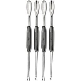 OXO GOOD GRIPS Fleischgabel f&uuml;r Meeresfr&uuml;chte, 4-teilig Edelstahl / schwarz
