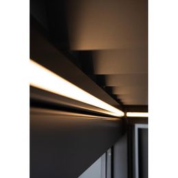 BioHort LED Lichtleiste &raquo;f&uuml;r Pergola Gr. 3, 5x3 / 4x3 warmwei&szlig;&laquo; LED-Modul Warmwei&szlig; 4-seitig umlaufende, dimmbare Beleuchtung (3000 K und 900 lm/m)...