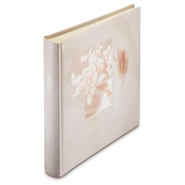 Hama Fotoalbum &raquo;Fotoalbum Jumbo Bildformat 30x30 cm, 100 wei&szlig;e Seiten, Cotton&laquo; Zum Selber Einkleben, Selbstgestalten, elegantes Design beige Langlebiger, 