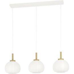 Eglo Hängeleuchte »SUMMERHILL Pendellampe - Stahl, Holz - E27 - 3X40W - IP20« E27 1 Stk. Hängelampe, Deckenlampe, Wohnzimmer, Esszimmer, L92, 5 x...