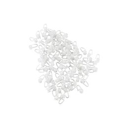 Garesa Gardinenr&ouml;llchen &raquo;Rollring f&uuml;r U-Profil&laquo; Rollring/Gleiter f&uuml;r U-Profil, Kunststoff, 100 St&uuml;ck, Gleiteigenschaft wei&szlig; Kunststoff