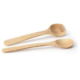 CONTINENTA Salatbesteck Gummibaum-Holz Holzfarben