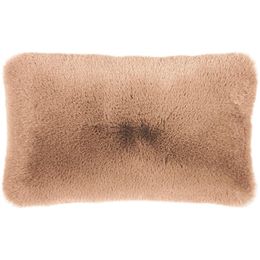 Pad Fellkissen &raquo;EVITA&laquo; Kunstfell, weich & kuschelig, verschieden Gr&ouml;&szlig;en camel + unifarben Obermaterial: 100% Polyester B/L: 35 cm x 60 cm