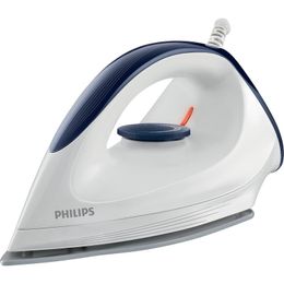 Philips Trockenbügeleisen »GC160/02« 1200 W mit DynaGlide-Bügelsohle weiß/blau