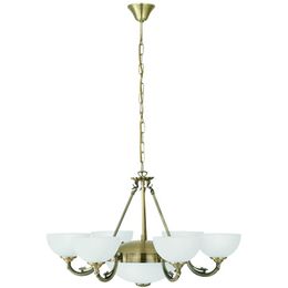 Eglo H&auml;ngeleuchte &raquo;SAVOY Pendellampe - Metallguss - E14;E27 - 6X40W;2X60W - IP20&laquo; E14 E27 1 Stk. H&auml;ngelampe, Deckenlampe, Wohnzimmer, Esszimmer,...