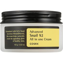 COSRX Feuchtigkeitscreme &raquo;Advanced Snail 92 All In One Cream 100g&laquo; N&auml;hrende Feuchtigkeitspflege mit 92% Schneckensekretfiltrat transparent...