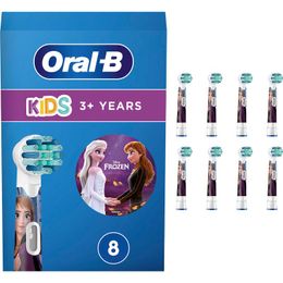 Oral-B Aufsteckb&uuml;rsten &raquo;Kids Frozen&laquo; extra weiche Borsten, ab 3 Jahren, Design kann variieren, 8 St&uuml;ck pink Kompatibel mit allen Oral-B Kids...