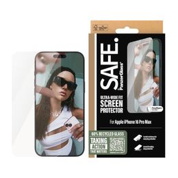 SAFE BY PANZERGLASS Displayschutzglas »Ultra-Wide Fit Screen Protection« für Apple iPhone 16 Pro Max Displayschutzfolie, Schutzfolie,...