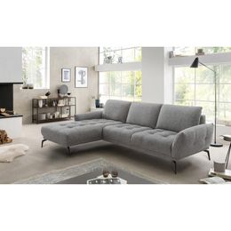 exxpo - sofa fashion Ecksofa &raquo;NICEA erstklassiger Sitzkomfort, OTTOs Choice, L-Form, bodenfrei&laquo; In hochwertiger Verarbeitung & ergonomische 