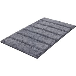 Kleine Wolke Badematte &raquo;Monrovia&laquo; H&ouml;he 23 mm rutschhemmend beschichtet fu&szlig;bodenheizungsgeeignet Badteppich, Uni Farben, gestreift, aus Mikrofaser, waschbar 