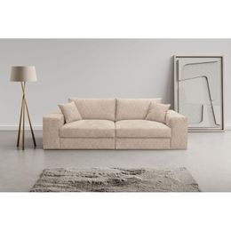 WERK2 Big-Sofa &raquo;Rozzana Mega Sofa mit viel Platz, aktuelle Bez&uuml;ge. Breite 246cm&laquo; mit losen R&uuml;ckenkissen, gem&uuml;tlich, in Cord, Breitcord und Pl&uuml;sch...