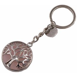 Firetti Herren Schl&uuml;sselanh&auml;nger &raquo;Schmuck Geschenk Lebensbaum&laquo; mit Rosenquarz, T&uuml;rkis, Aventurin, Howlith oder Onyx bunt