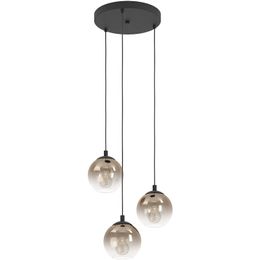 Eglo H&auml;ngeleuchte &raquo;ARISCANI 1 Pendellampe - Stahl - E27 - 3X60W - IP20&laquo; E27 1 Stk. H&auml;ngelampe, Deckenlampe, Wohnzimmer, Esszimmer, H110 x &Oslash;42, 5 cm...