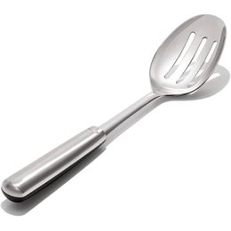 OXO GOOD GRIPS Schauml&ouml;ffel zum Kochen, aus Edelstahl silberfarben