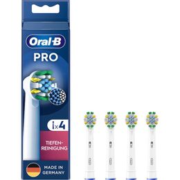 Oral-B Aufsteckb&uuml;rsten &raquo;Pro Tiefenreinigung&laquo; X-f&ouml;rmige Borsten wei&szlig; Gr&uuml;ne Indikator-Borsten f&auml;rben sich je nach individueller Nutzung gelb und...