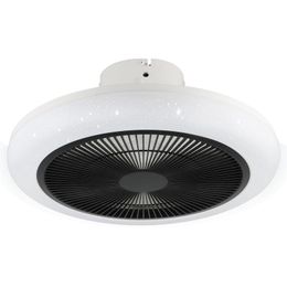 Eglo LED Deckenleuchte &raquo;KOSTRENA Leuchte und Ventilator - ABS - LED - 3X8, 5W - IP20&laquo; LED-Modul 1 Stk. Kaltwei&szlig; Neutralwei&szlig; Warmwei&szlig;...