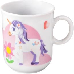 Seltmann Weiden Becher &raquo;Compact, Mein kleines Einhorn&laquo; Becher mit Henkel 0,25 l bunt Porzellan