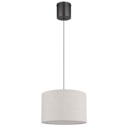 NOWA H&auml;ngeleuchte &raquo;THEA&laquo; LED-Modul 1 Stk. Warmwei&szlig; H&auml;ngelampe, schwarz, Leinen, Esszimmer, Esstisch, creme, H&ouml;he verstellbar Schwarz-Beige