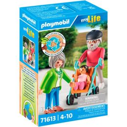 Playmobil Konstruktions-Spielset »Großeltern mit Baby (71613), myLife« Made in Europe bunt