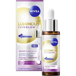Nivea Anti-Falten-Serum &raquo;LUMINOUS630 Skin Glow Instant Glow Serum&laquo; leichte Textur, feuchtigkeitsspendend, pflegend lila Innovative Formel mit...