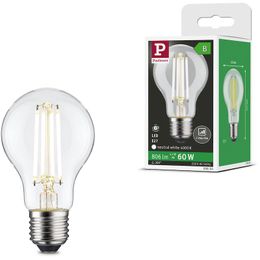 Paulmann LED-Leuchtmittel &raquo;Eco-Line Filament 230V LED Birne E27 806lm 4, 3W 4000K dimmbar Klar&laquo; E27 1 Stk. Neutralwei&szlig; transparent