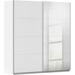 Rauch Schwebet&uuml;renschrank &raquo;Subito Kleiderschrank Bestseller&laquo; Dekor- & Spiegelelemente B 136 & 181 - H&ouml;he 197 cm - MADE IN GERMANY wei&szlig; Holzwerkstoff