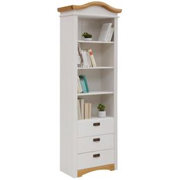 OTTO HOME Regal &raquo;Konrad&laquo; aus Massivholz, f&uuml;r Kinderzimmer, mit Metallgriffen, Made in Europa wei&szlig;/honigfarben