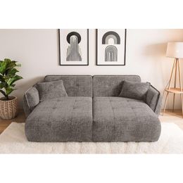 Home Affaire Big-Sofa &raquo;MIRELDA Design-Sofa mit Steppungen, extra tief, Breite 251 cm&laquo; elegant und bequem, enth&auml;lt 2 Zierkissen, belastbar bis 480kg 