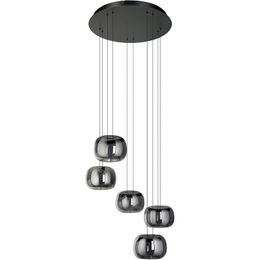 Eglo H&auml;ngeleuchte &raquo;HORTUNAS Pendellampe - Stahl - LED - 5X5, 8W - IP20&laquo; LED-Modul 1 Stk. Warmwei&szlig; H&auml;ngelampe, Deckenlampe, Wohnzimmer, Esszimmer,...
