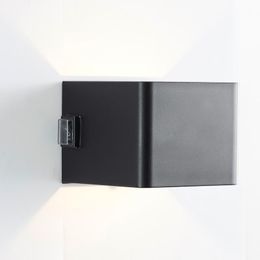 my home LED Au&szlig;en-Wandleuchte &raquo;Marten - Akkuleuchte inkl. Magnetplatte&laquo; 1 Stk. Warmwei&szlig; Akku, 4 W, 300 lm, 3000 K, USB, schwarz, mobile Au&szlig;enlampe,...