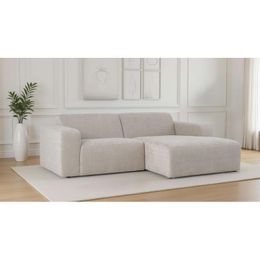 OTTO home Ecksofa &raquo;Koa, 228 cm, L-Form, Modulsofa in Cord, Chenille, Struktur, Webstoff&laquo; Designsofa, weicher Lounge-Sitzkomfort, Welleunterfederung, 