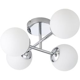 Eglo LED Deckenleuchte »CASTROVIDO Deckenlampe - Stahl - G9 - 4X4, 2W - IP44« G9 1 Stk. Wohzimmerlampe, Esszimmerlampe, Flur, Schlafzimmer, L47,...