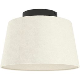 Eglo Deckenleuchte &raquo;Febres Wohnzimmerlampe, Schlafzimmerlampe Metall und Textil, E27&laquo; E27 1 Stk. Wand-/Deckenleuchte - H25 x &Oslash;35 cm - schwarz -...