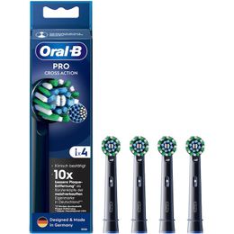 Oral-B Aufsteckb&uuml;rsten &raquo;Pro CrossAction&laquo; X-f&ouml;rmige Borsten schwarz DESIGNED & MADE IN GERMANY - Garantierte Passform mit allen wiederaufladbaren...